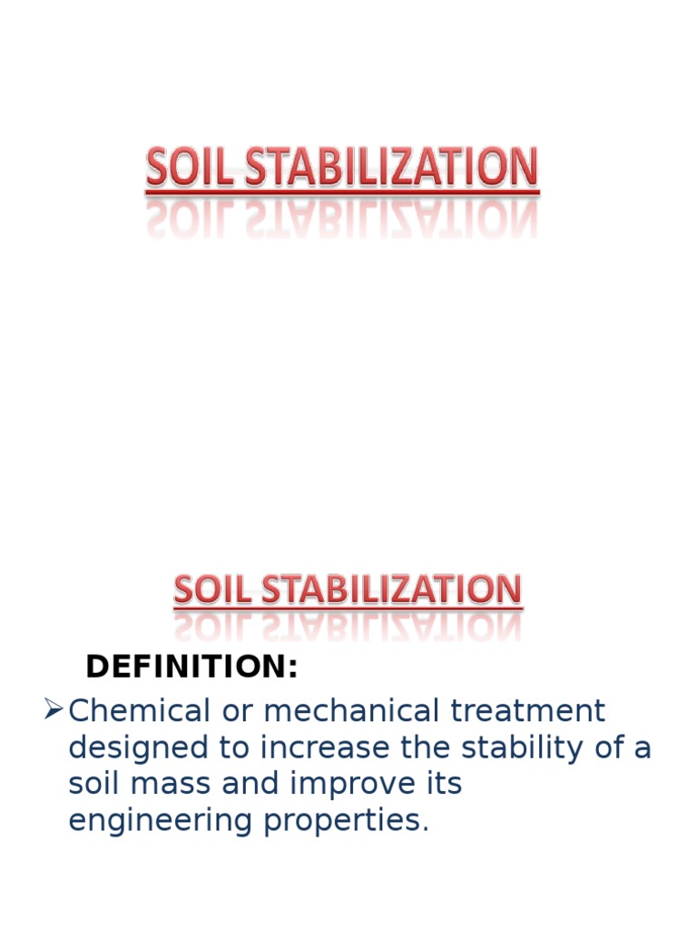 Class Soil Stabilization Techniques | Lime (Material) | Soil