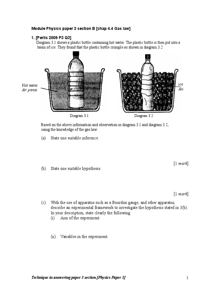 Module Physics P3B Gas Law Chap 4.4 | PDF | Experiment | Scientific Method