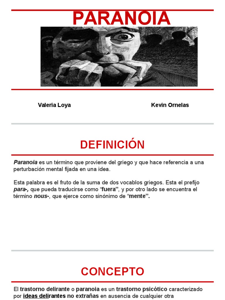 Paranoia | PDF | Engaño | Salud mental
