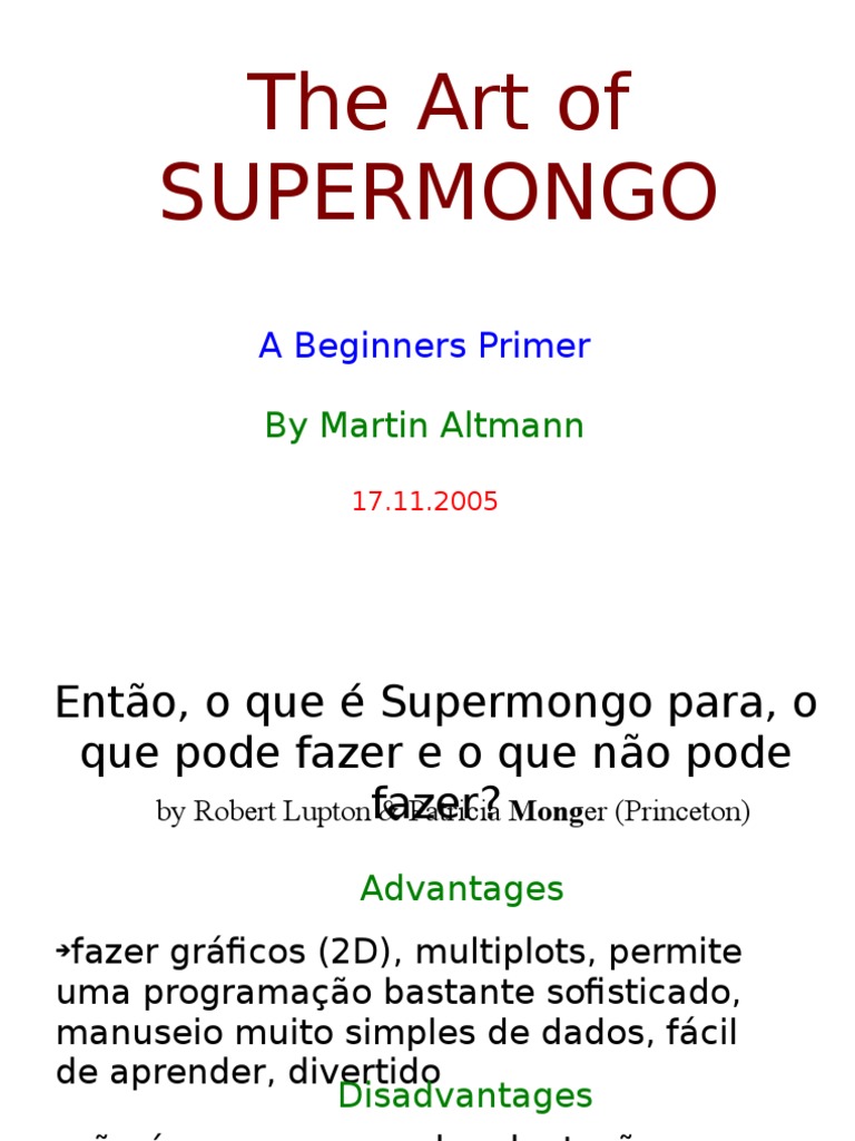 Supermongo | PDF | Controle de fluxo | Funções trigonométricas