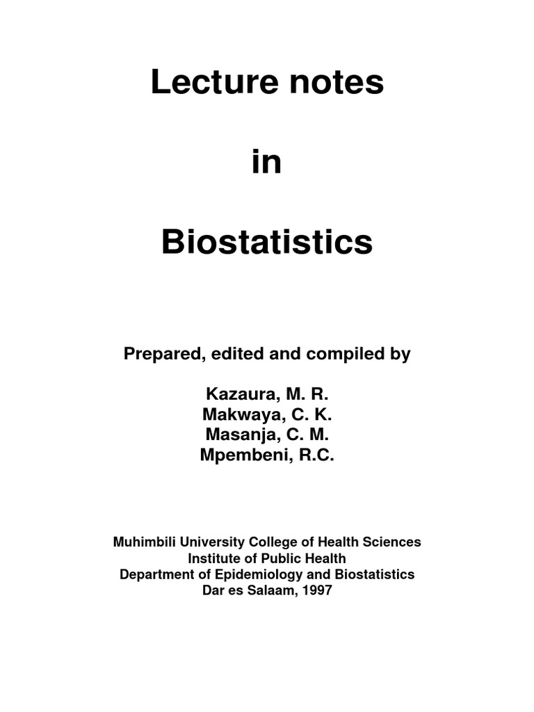 Biostat Manual | PDF | Mode (Statistics) | Median