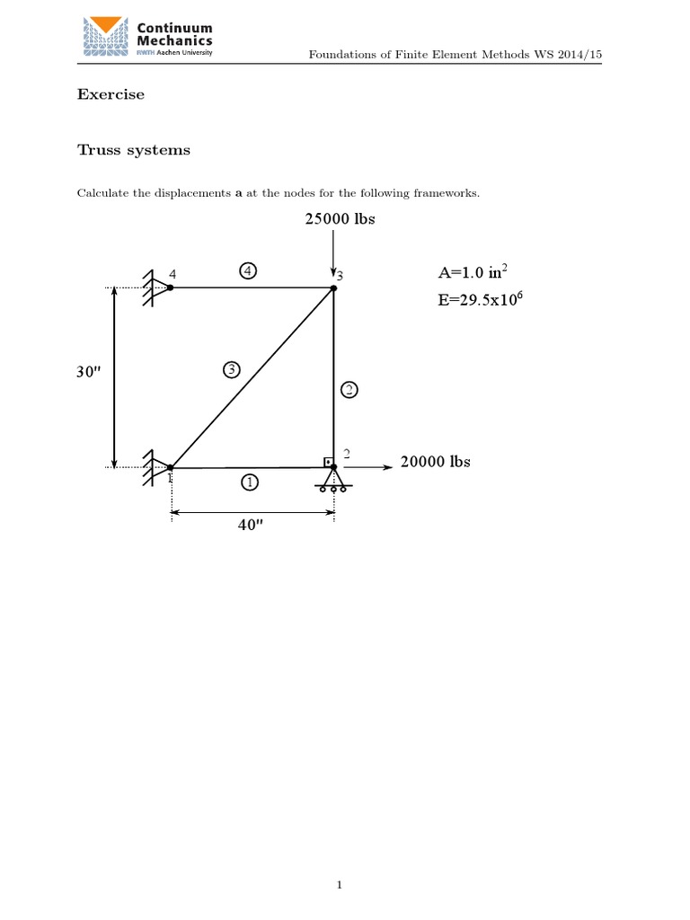Optional Truss Exercises | PDF