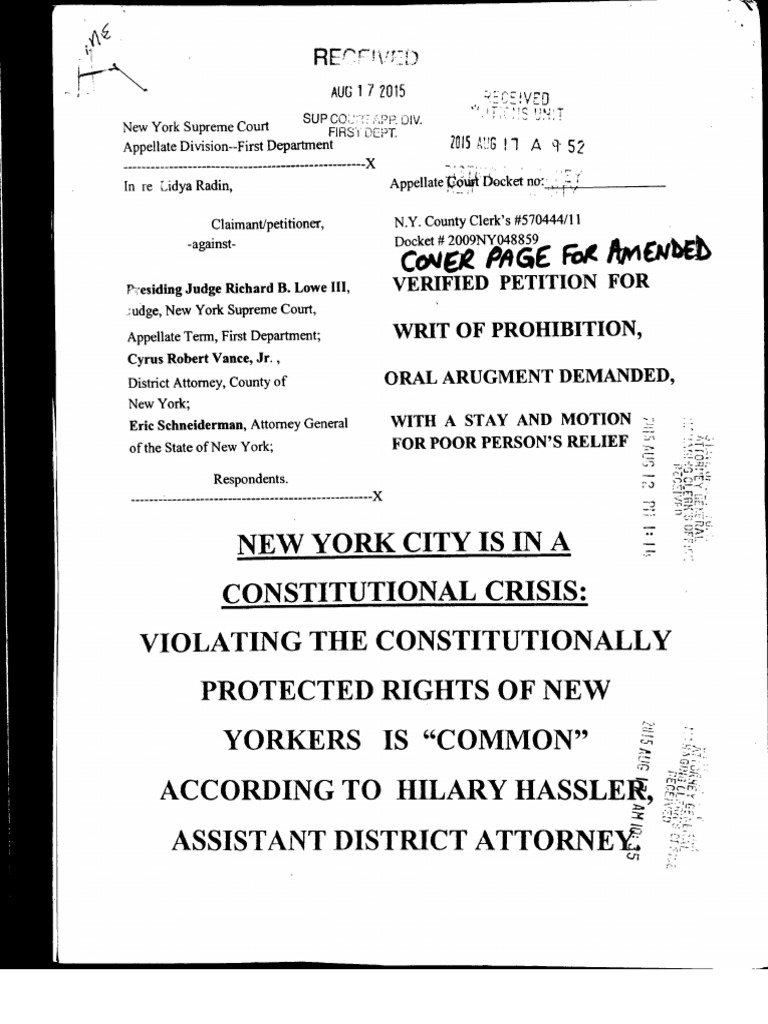 Radin v. Judge Lowe | PDF