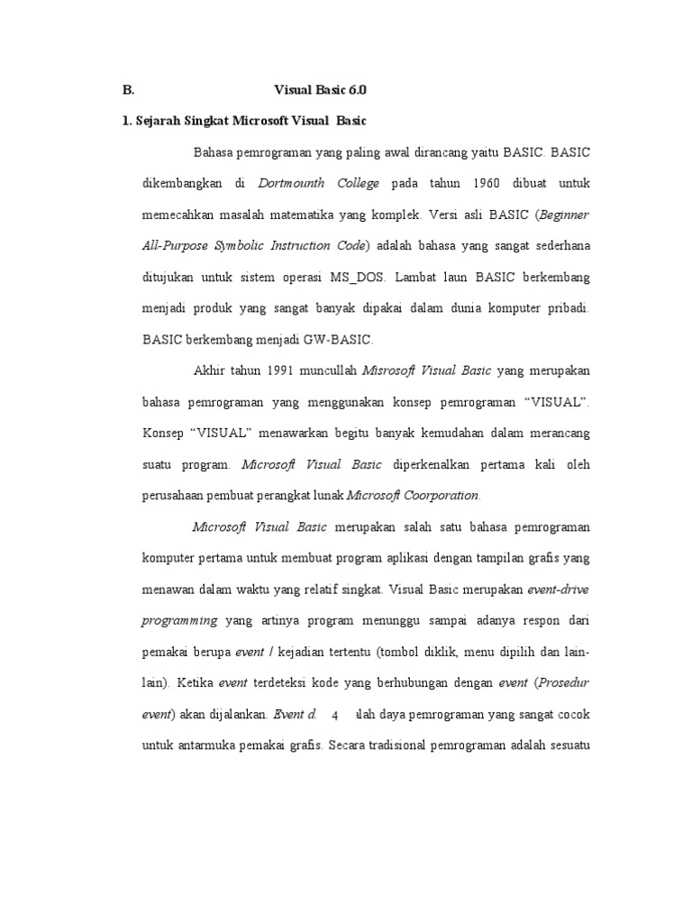 Visual Basic 6 | PDF | Seni | Komputer