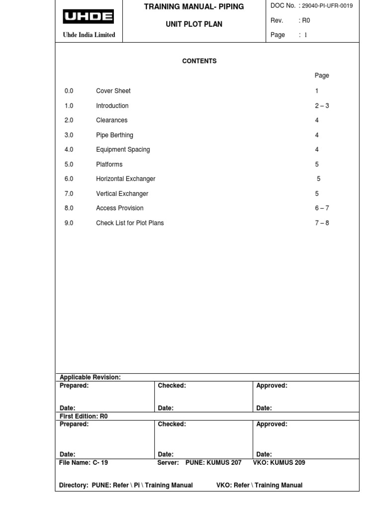 Unit Plot Plan | PDF | Furnace | Valve