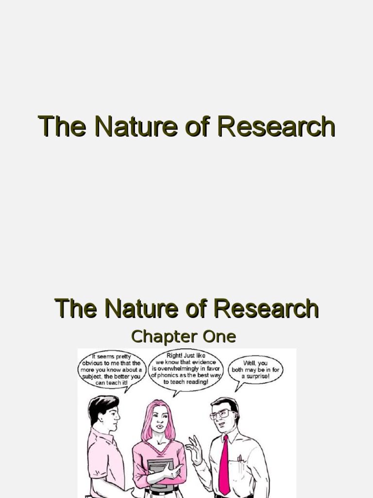 The Nature of Research | PDF | Scientific Method | Experiment