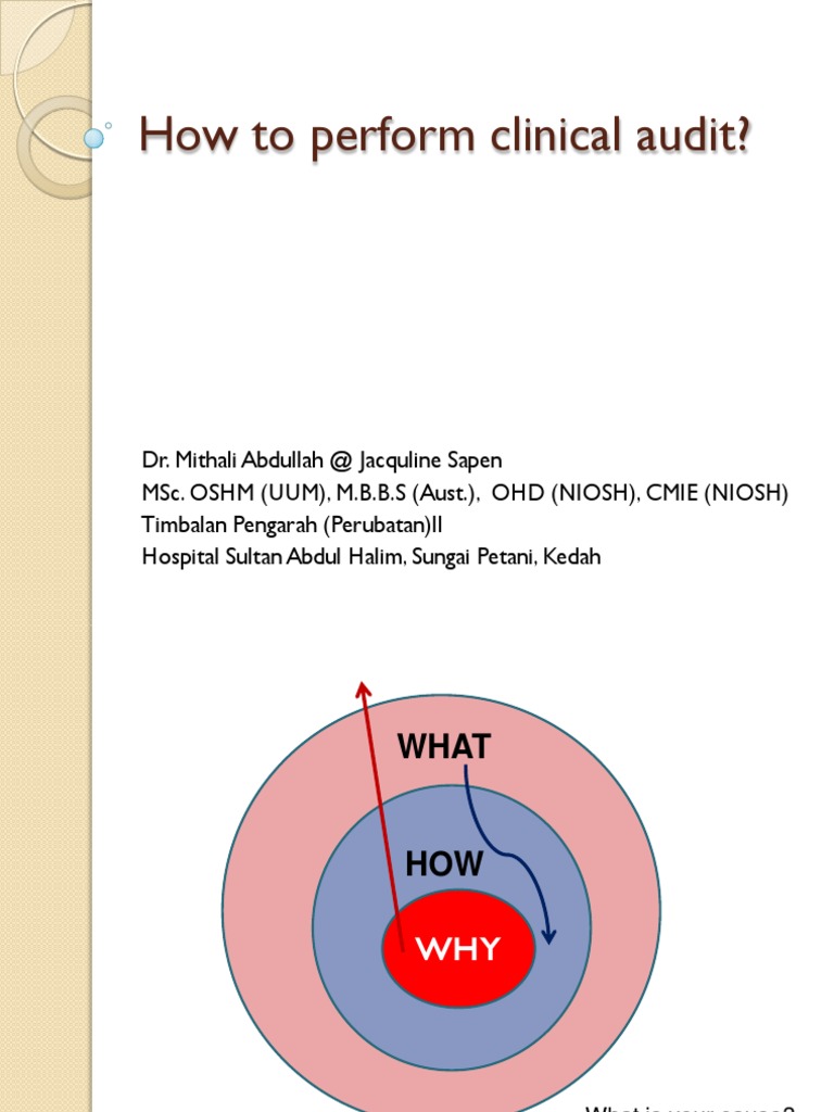 How To Perform Clinical Audit | PDF | Patient | Audit