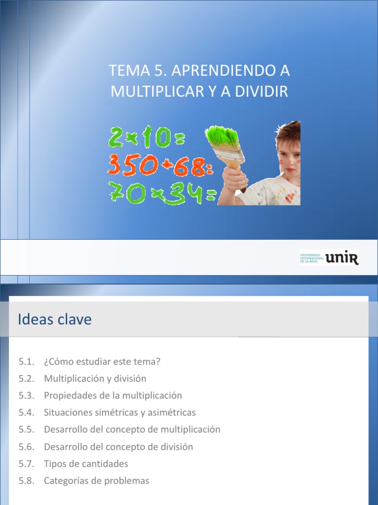 Multiplicación y División: Conceptos Clave | PDF | División ...
