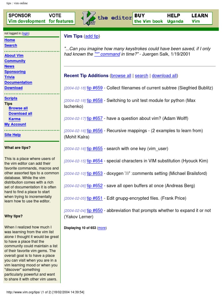 VIM Tips PDF | PDF | Command Line Interface | Computing