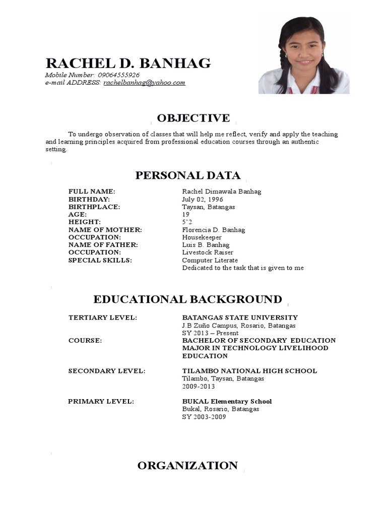 Rachel Resume | PDF | Career & Growth | Social Science