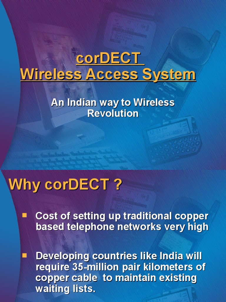 CorDECT Wireless Access System | PDF | Wireless | Computer Network