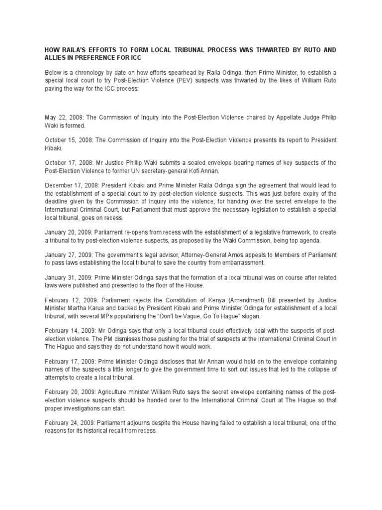 The Facts On The ICC Issue | PDF | International Criminal Court ...