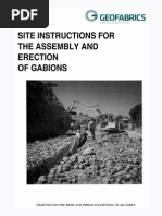 Gabion Construction Method Statement | PDF | Nature