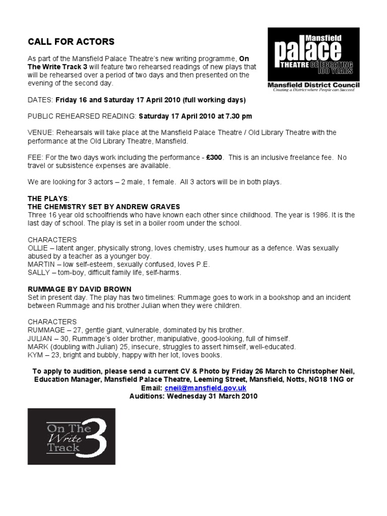 Call For Actors | PDF