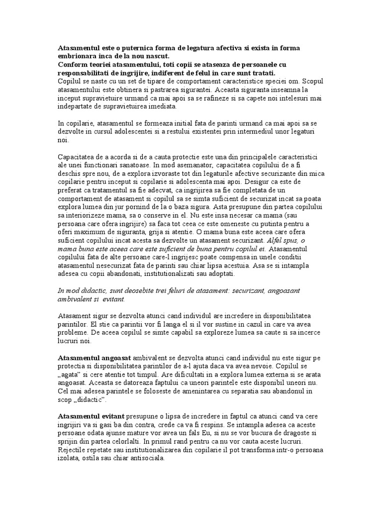 Tipuri de Atasament | PDF