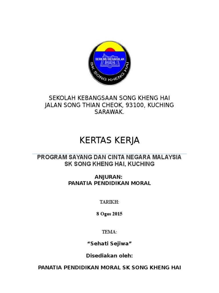 Program Cinta Negara SK Song Kheng Hai | PDF | Perjalanan | Sains ...
