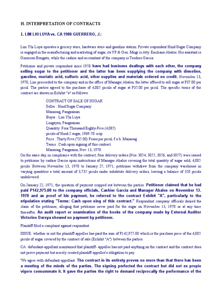 Interpretation of Contracts | PDF | Lease | Eminent Domain