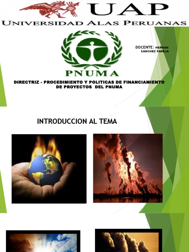 PNUMA | PDF | Programa del Medio Ambiente de las Naciones Unidas | Cambio