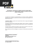 Acta de Reintegro Laboral Modelo | PDF