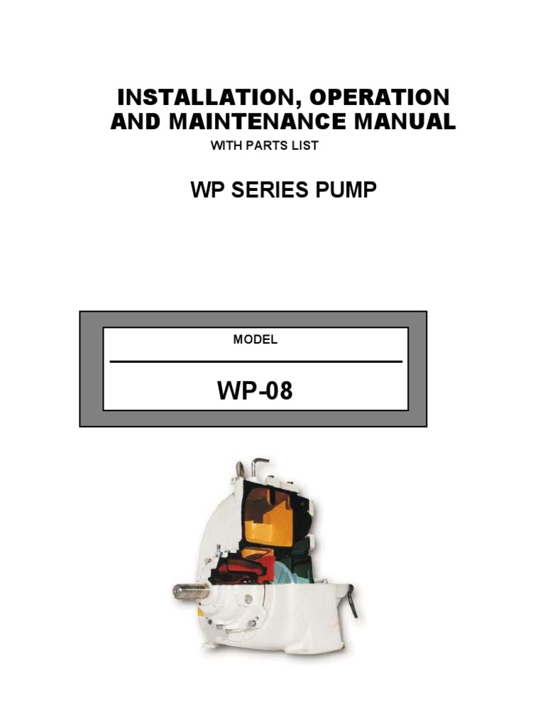 WP08 Manual[1].pdf | Pump | Belt (Mechanical)