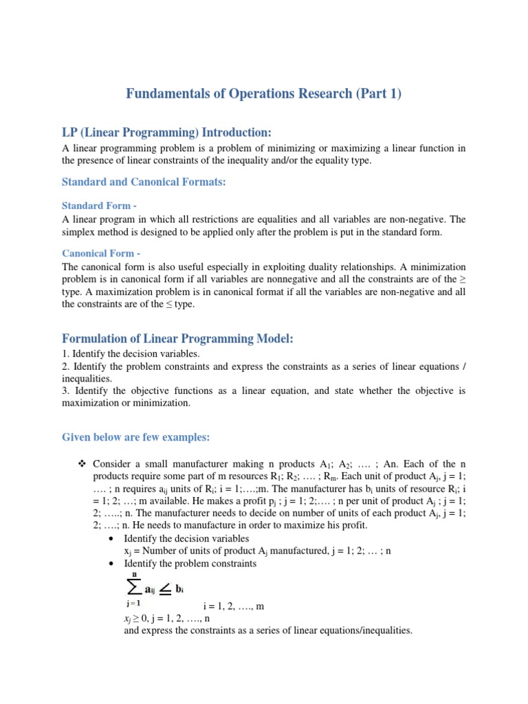LP Optimization with Simplex Method | PDF | Linear Programming | Mathematical Optimization