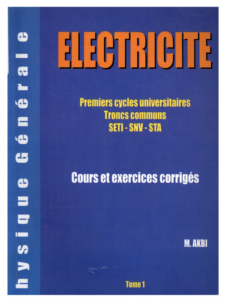 Cours d'électricité générale et exercices | PDF