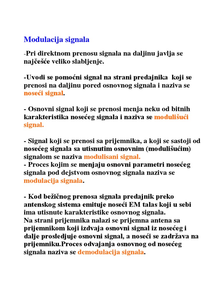 Modulacija Signala | PDF