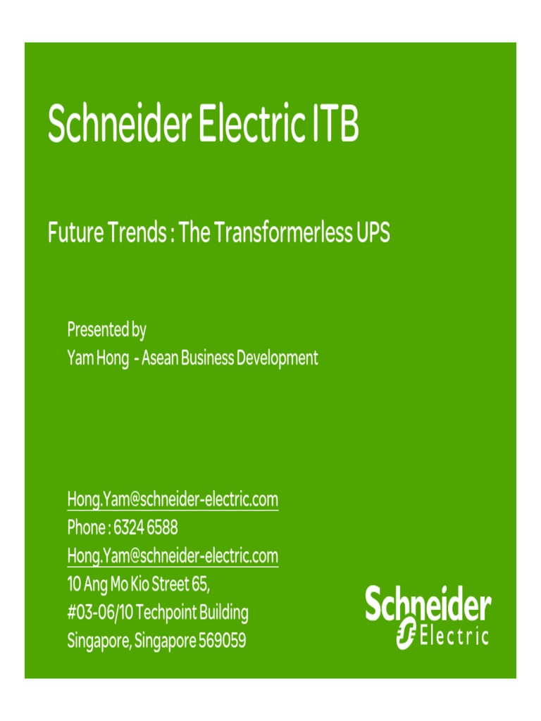 Future Trends The Transformerless UPS | PDF | Power Inverter | Rectifier