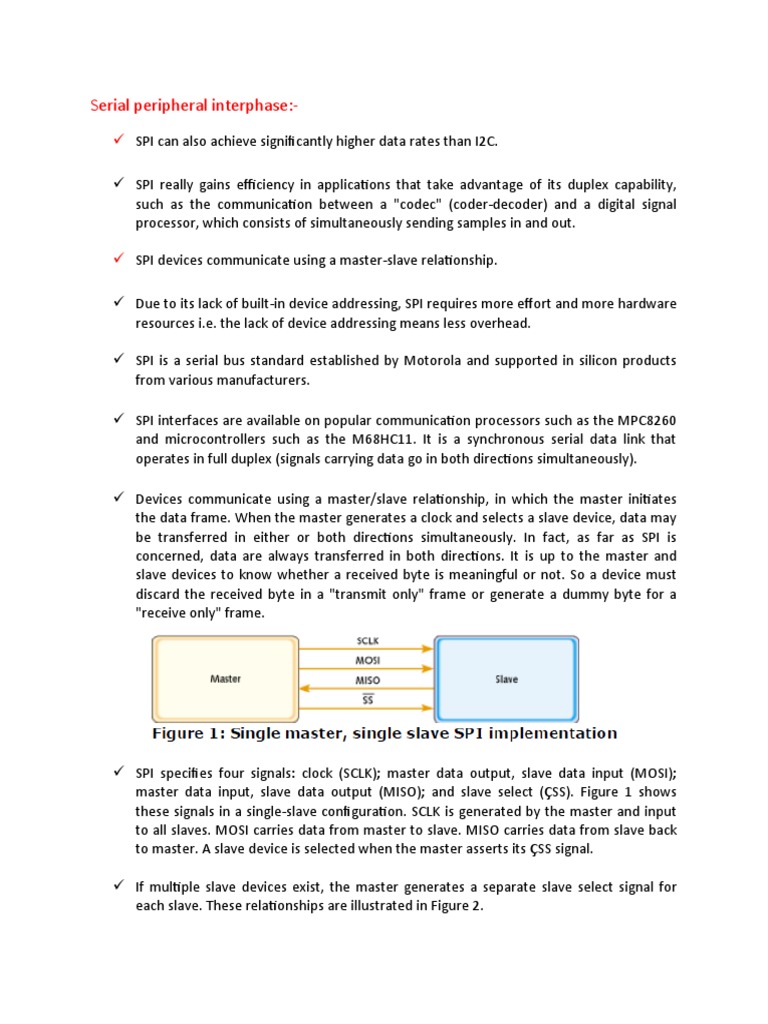 Serial Peripheral Interface | PDF | Business | Electrical Engineering