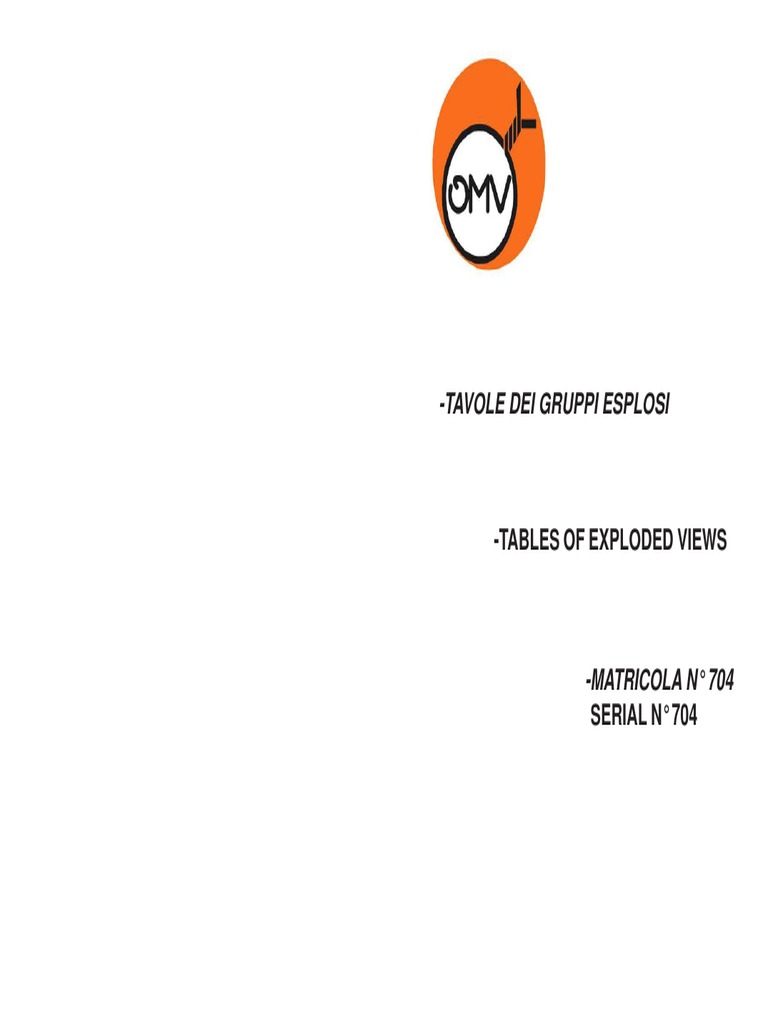 Tables of Exploded Views 704 | PDF
