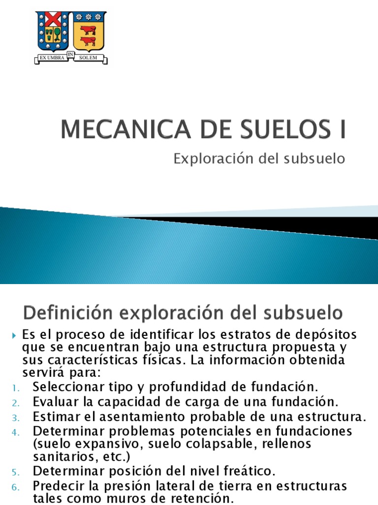 C08-Exploración Del Subsuelo | PDF | Suelo | Agua subterránea