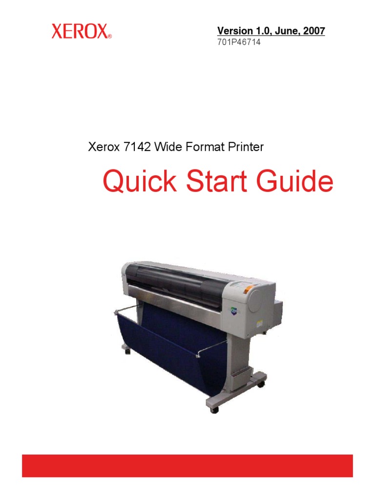 Quick Start Guide Xerox 7142 | PDF | Electrical Connector | Ac Power ...