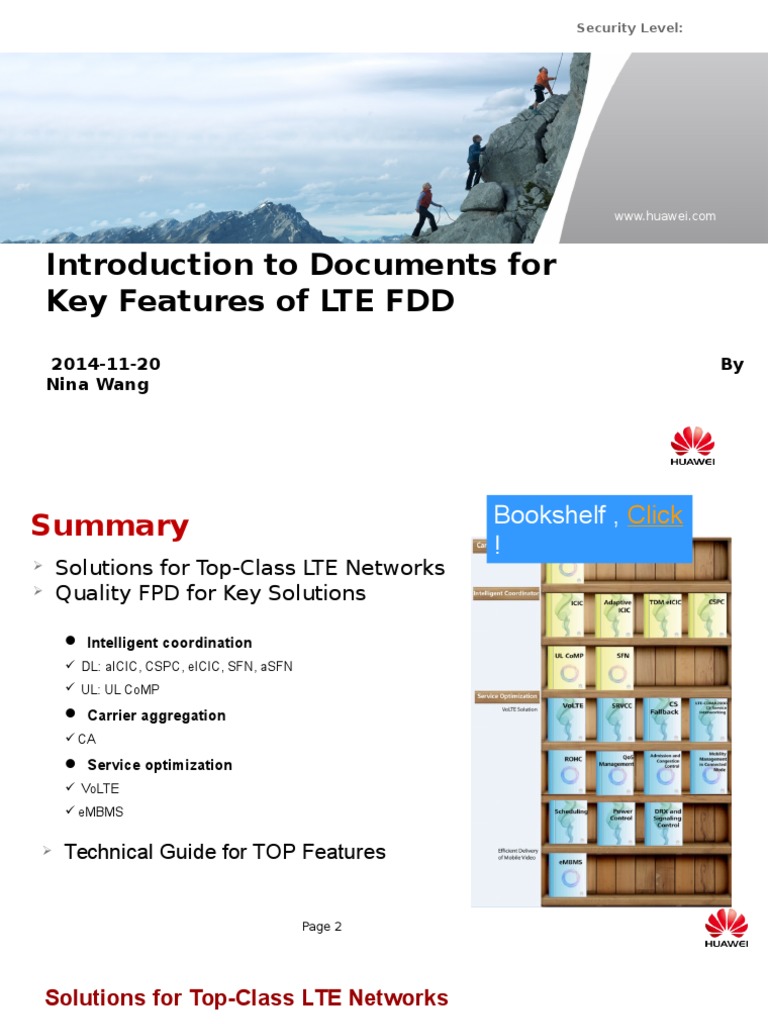 Introduction To Documents For Key Features of LTE FDD | PDF | Lte ...