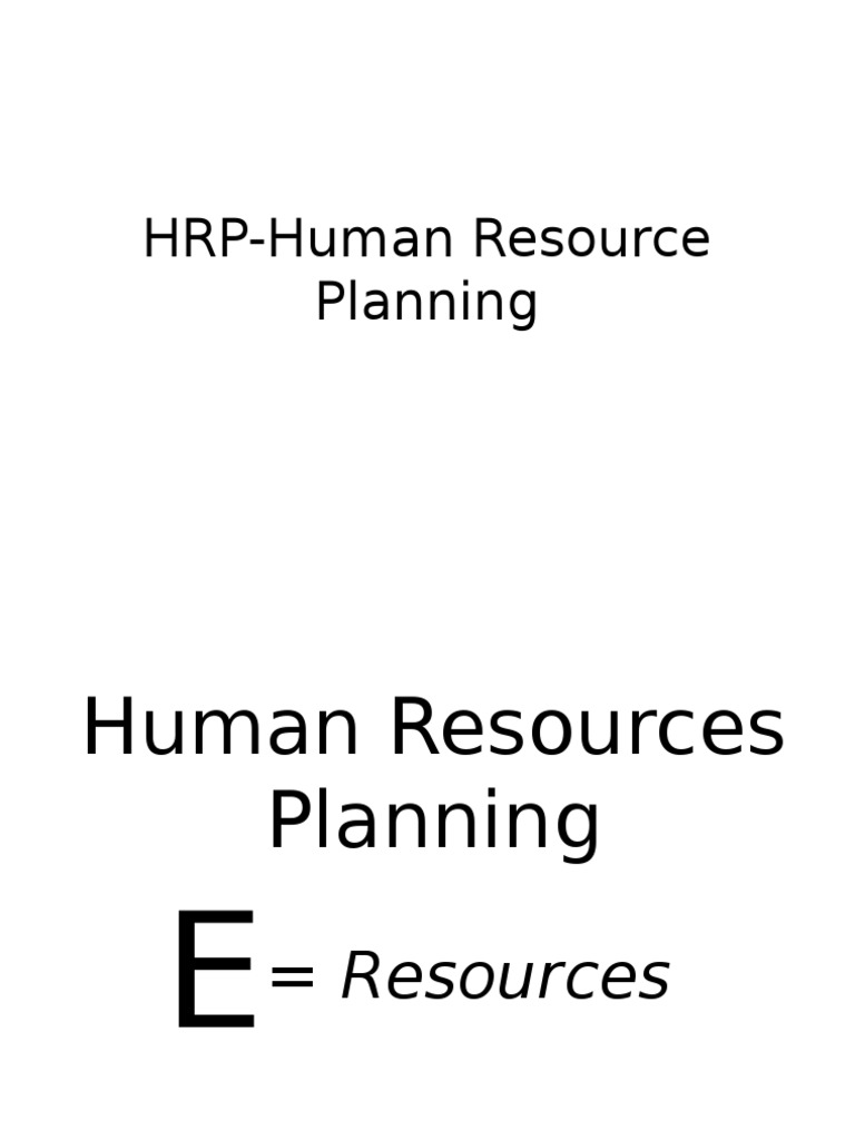 HRP-Human Resource Planning | PDF