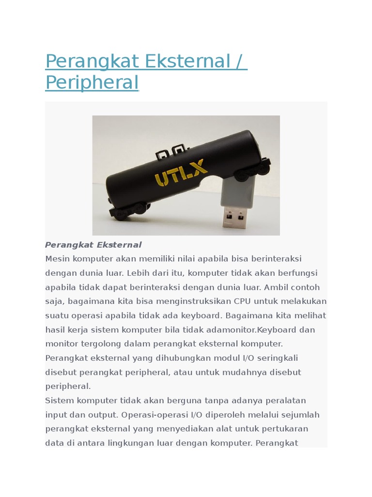 Perangkat Eksternal | PDF