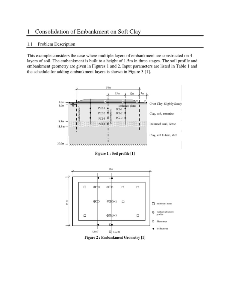 Consolidation Modeling of Embankment Construction on Soft Clay Using the Finite Element Method ...