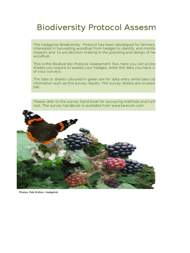 Biodiversity Assessment Tool | PDF | Hedge | Horticulture And Gardening
