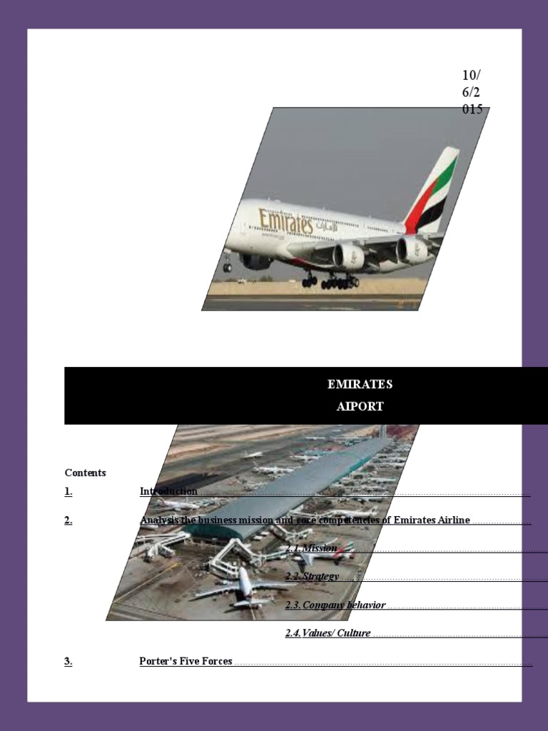 Samples Emirates Airport | PDF | Airlines | Strategic Management