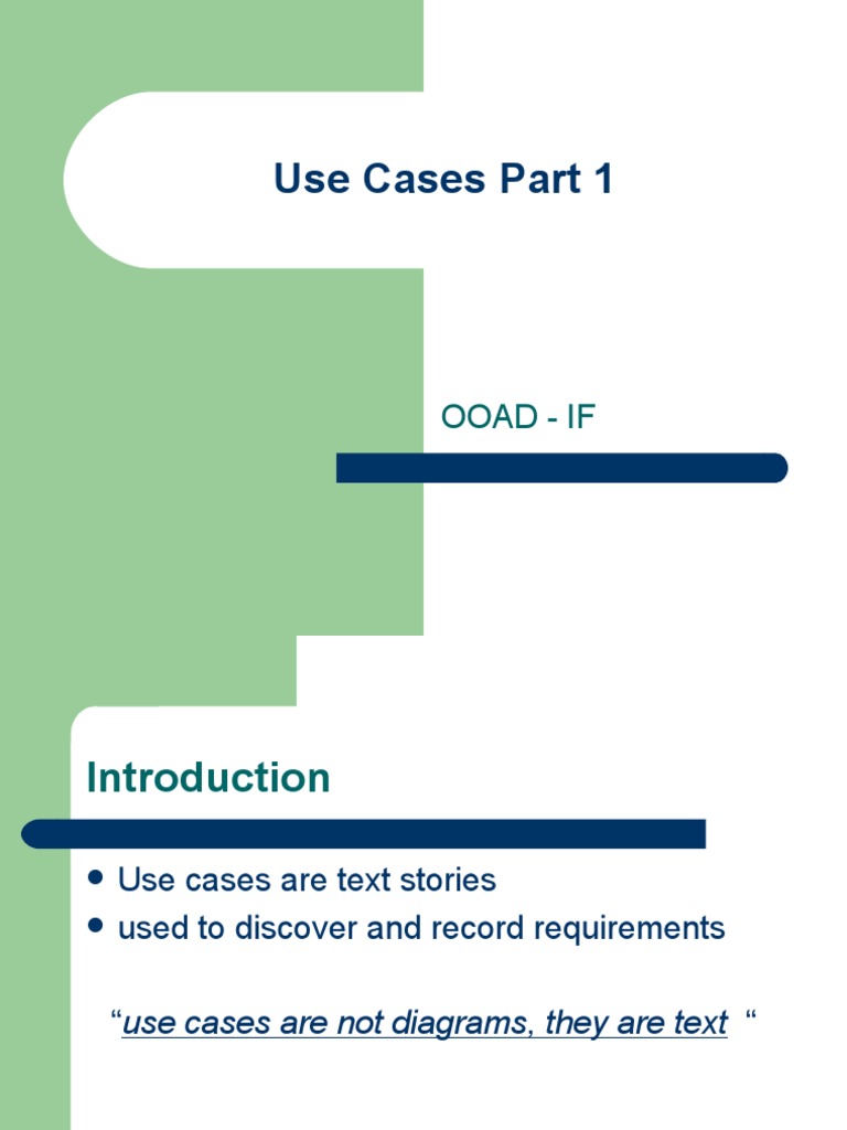 Slide 3 - Use Cases | PDF