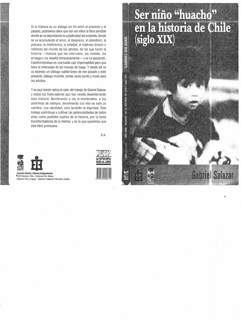 Ser Nino Huacho en La Historia de Chile Gabriel Salazar | PDF
