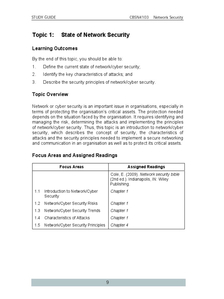 Topic 1 - State of Network Security | PDF | Threat (Computer) | Vulnerability (Computing)