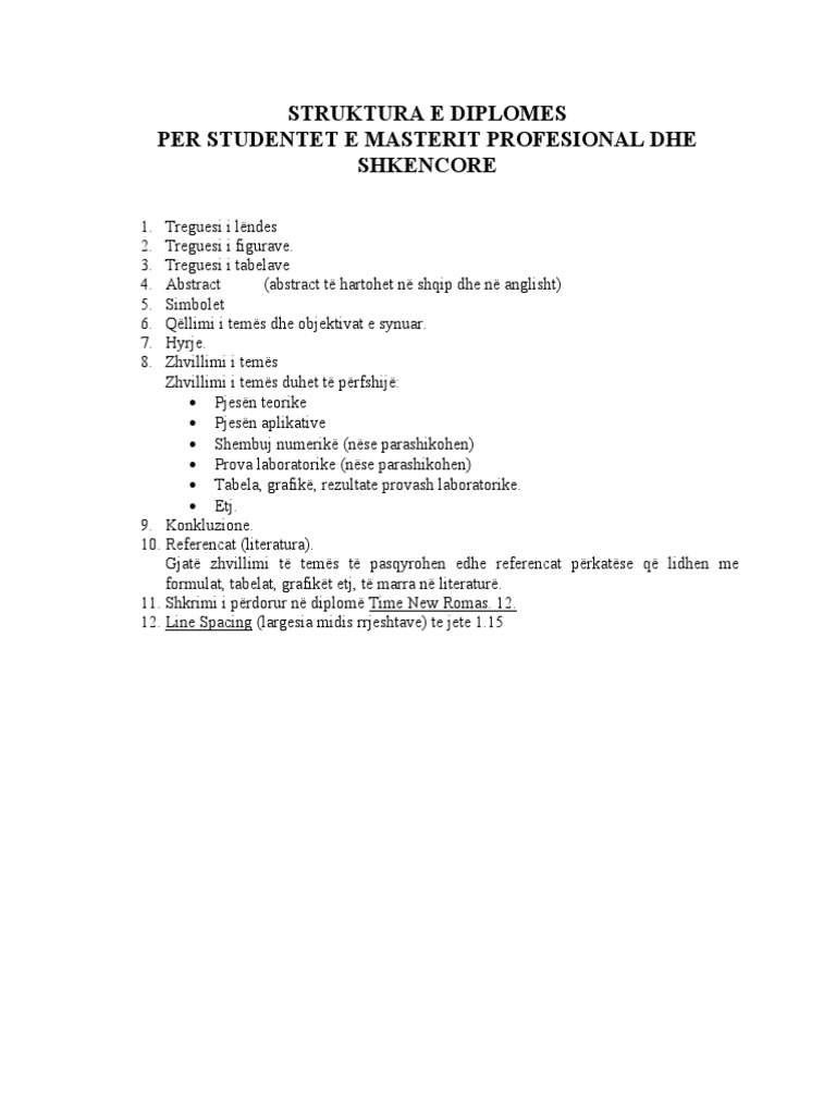 Struktura e Diplomes | PDF
