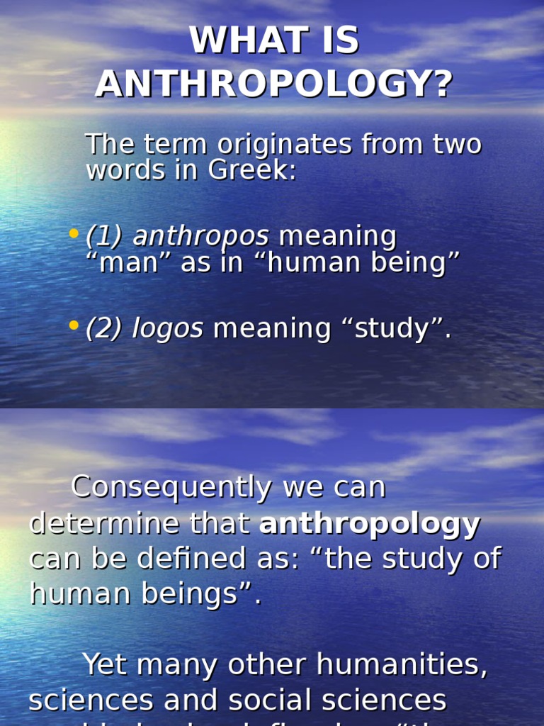 What Is Anthropology | PDF | Museology | Anthropology