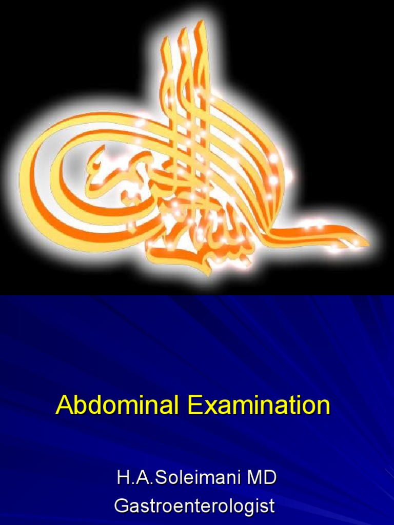 Abdominal Examination | PDF | Abdomen | Pulse