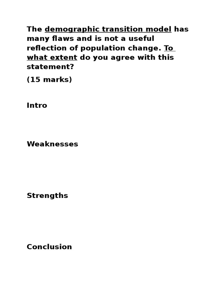 Demographic Transition Debate | PDF | Business