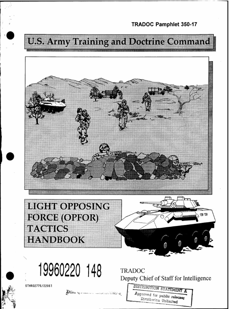 Light OPFOR Tactics Handbook | PDF | Operational Level Of War ...