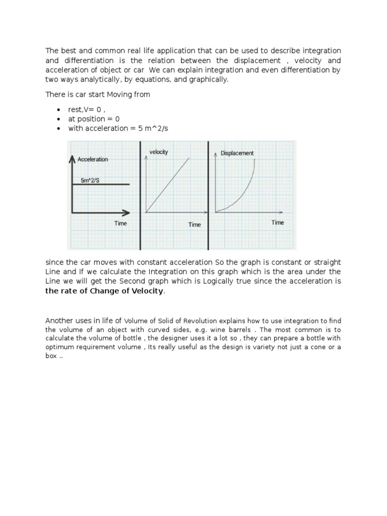Application of Integration in Life | PDF | Business | Technology ...