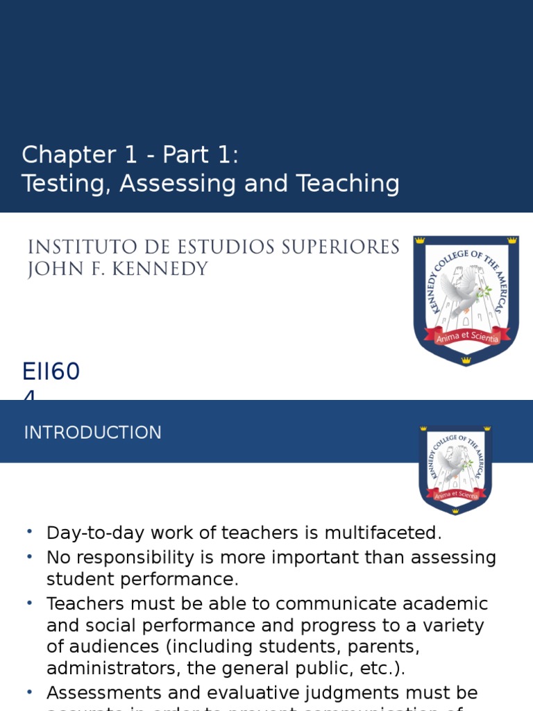 Chapter 1 Designing Assessment | PDF | Standardized Tests | Educational ...
