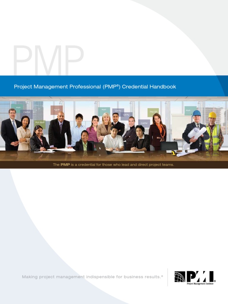 Project Management Professional Pmp Credential Handbook Pdf