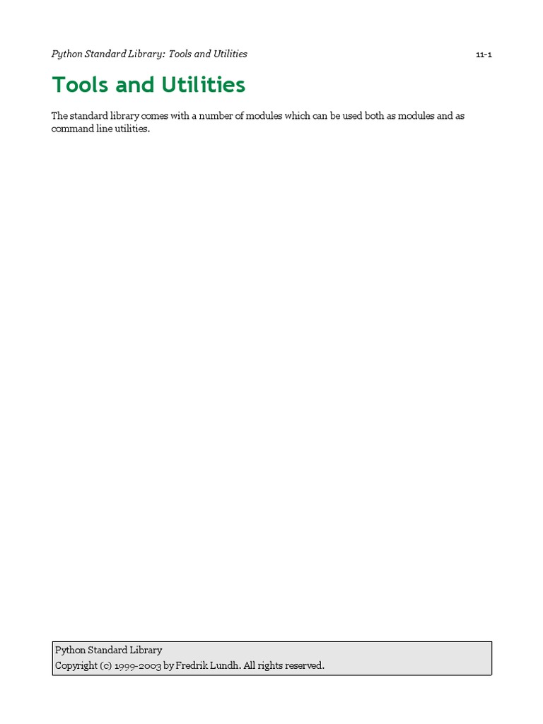 Librarybook Tools and Utilities | PDF | Python (Programming Language ...